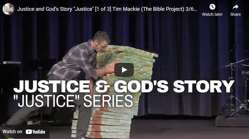SERMON: Justice and God’s Story – Sunday to Saturday