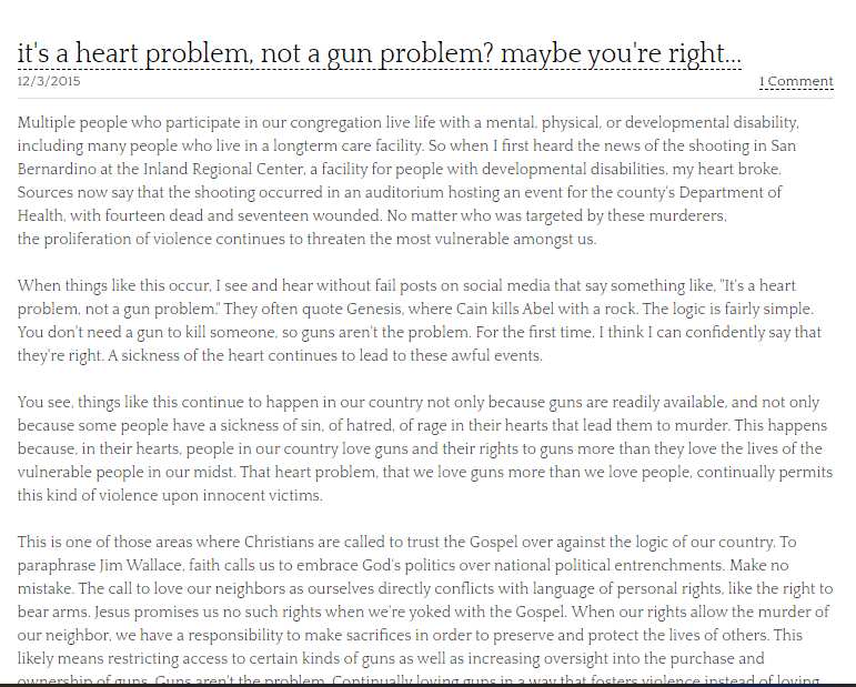 FIVE QUESTIONS: Guns/Gun Violence – Sunday to Saturday