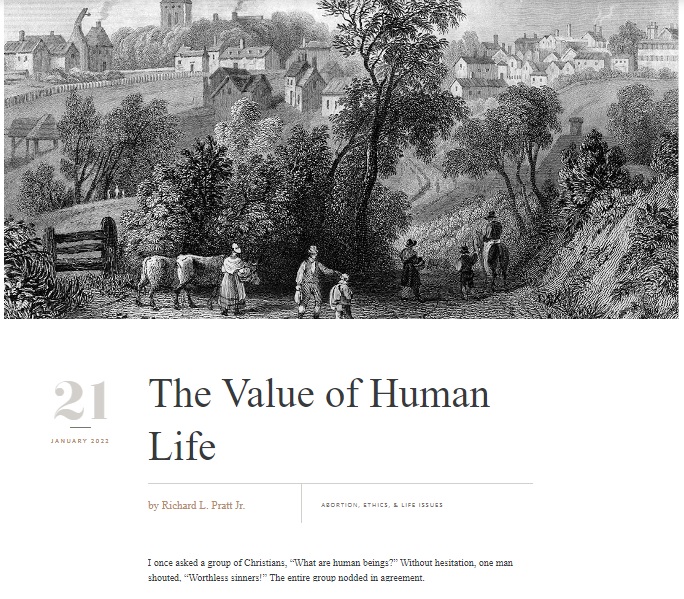 ARTICLE: The Value of Human Life – Sunday to Saturday